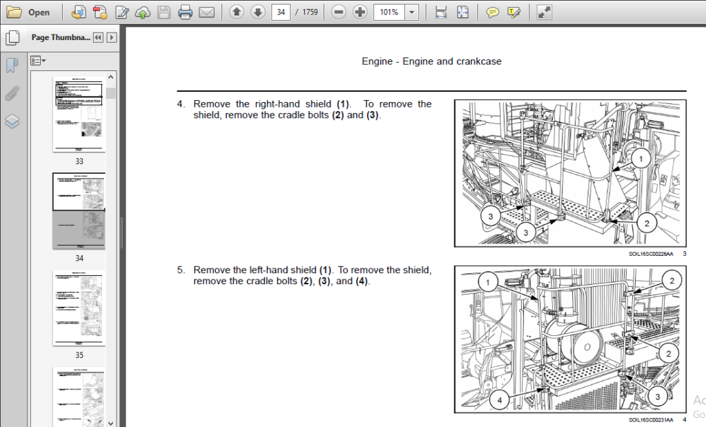 Case IH Tractor A8000, A8800 Sugar Cane Harvester Service Manual ...
