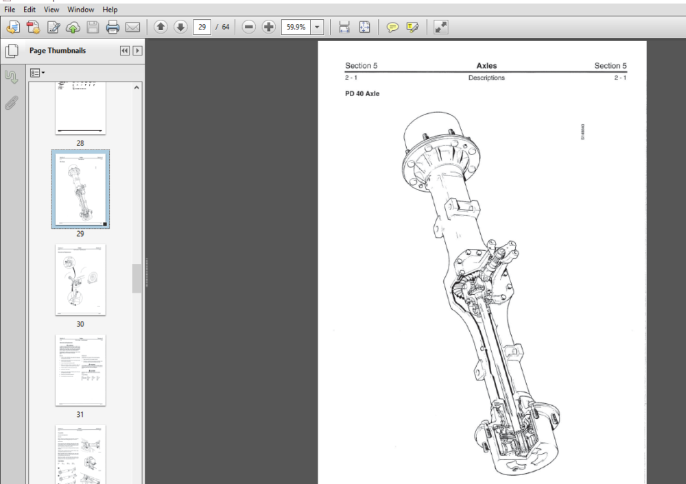 JCB Drivetrain PD40 AXLES Service Manual – PDF DOWNLOAD – HeyDownloads ...