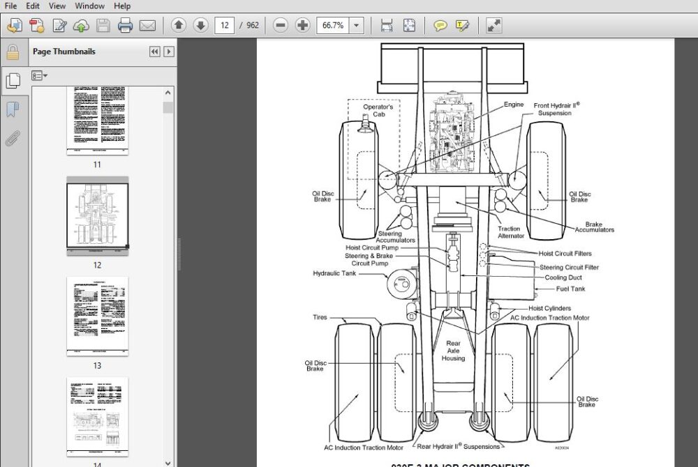 KOMATSU 930E-3 Shop Manual DUMP TRUCK (930E 3) Sl No: A30310 thru ...