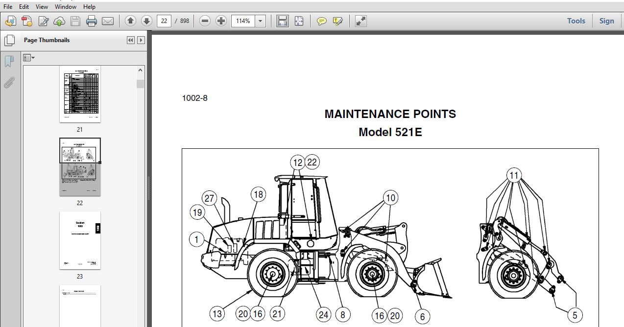 Case 521E Wheel Loader Service Repair Manual (84186213A) Case 521E ...