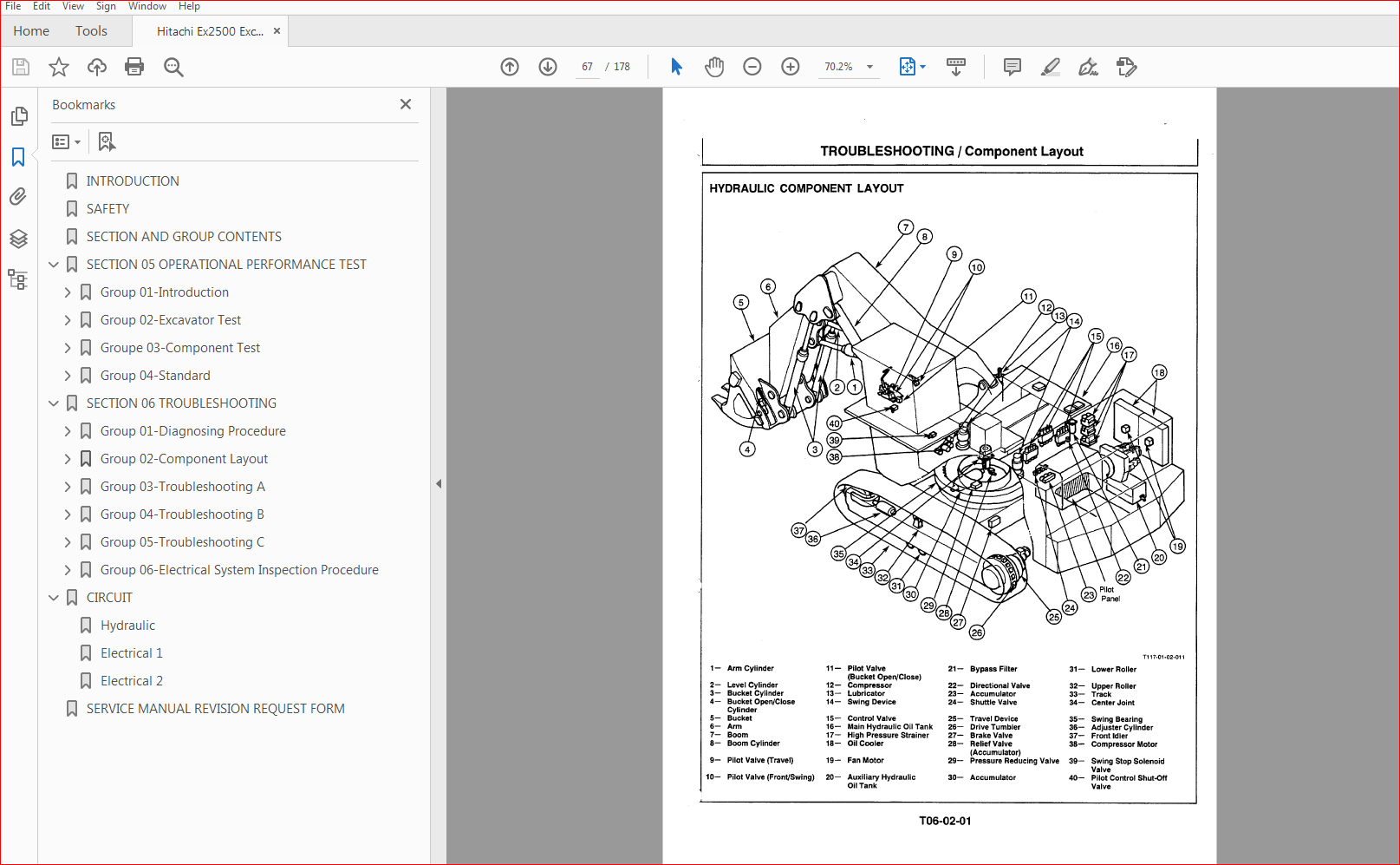 Hitachi Ex2500 Excavator Technical Troubleshooting Manual - PDF DOWNLOAD