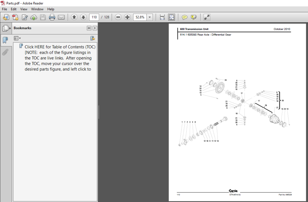 Terex Genie GTH-4514 AU Part Manual - PDF DOWNLOAD - HeyDownloads ...