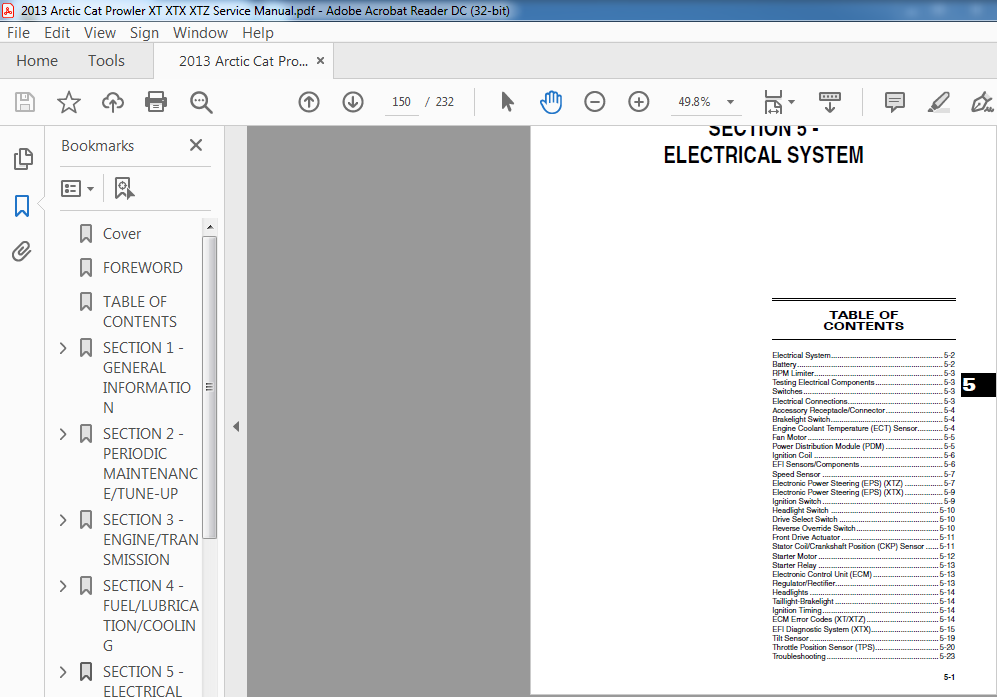 2013 Arctic Cat Prowler XT XTX XTZ Service Manual - PDF DOWNLOAD