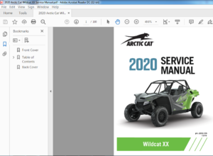 2020 Arctic Cat Wildcat XX Service Manual - PDF DOWNLOAD