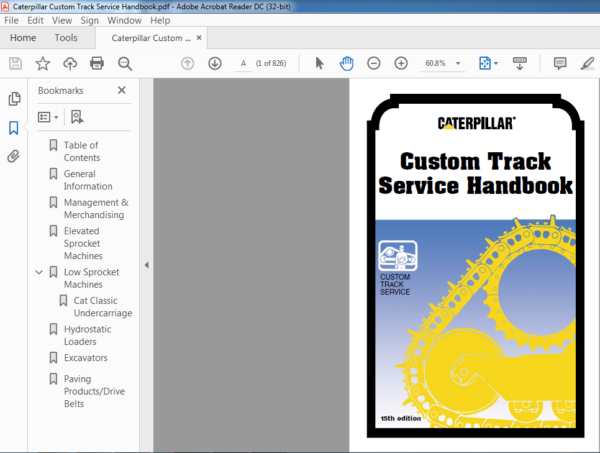 Caterpillar Custom Track Service Handbook Manual – PDF DOWNLOAD ...