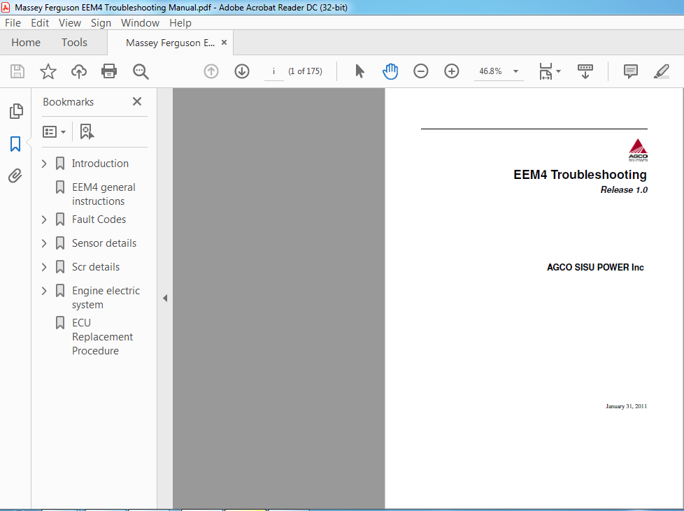 Massey Ferguson EEM4 Troubleshooting Manual PDF DOWNLOAD Massey Ferguson EEM4 Troubleshooting Manual PDF DOWNLOAD