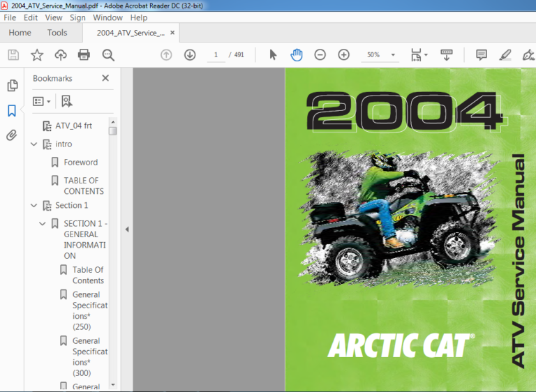 2004 ARCTIC CAT ATV SERVICE MANUAL – PDF DOWNLOAD – HeyDownloads ...