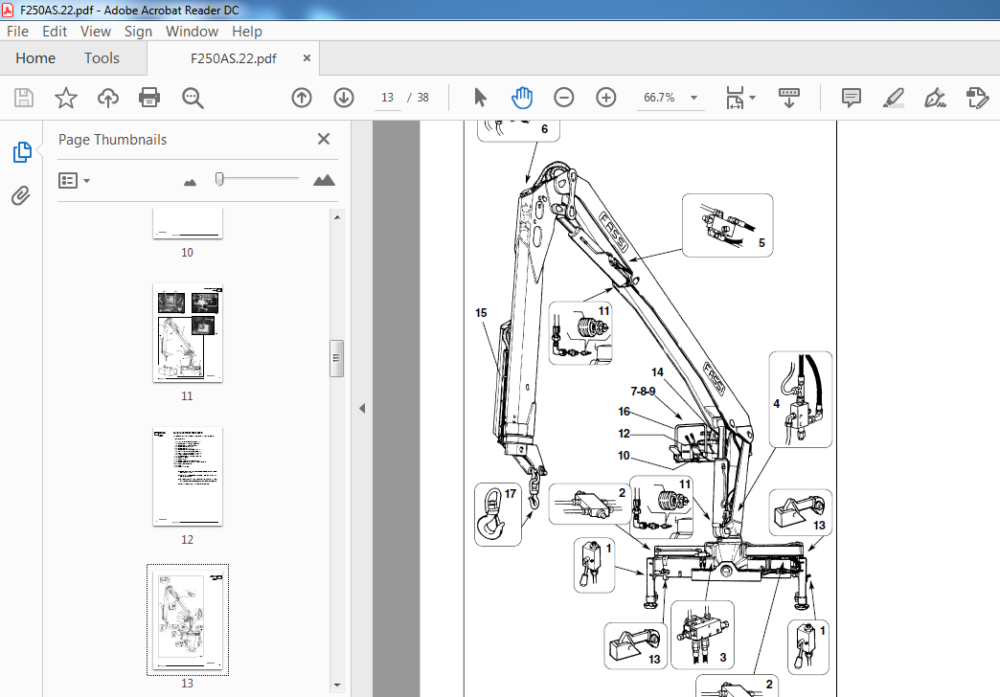 FASSI CRANE F 250AS.22 Use & Maintenance Manual – PDF DOWNLOAD ...