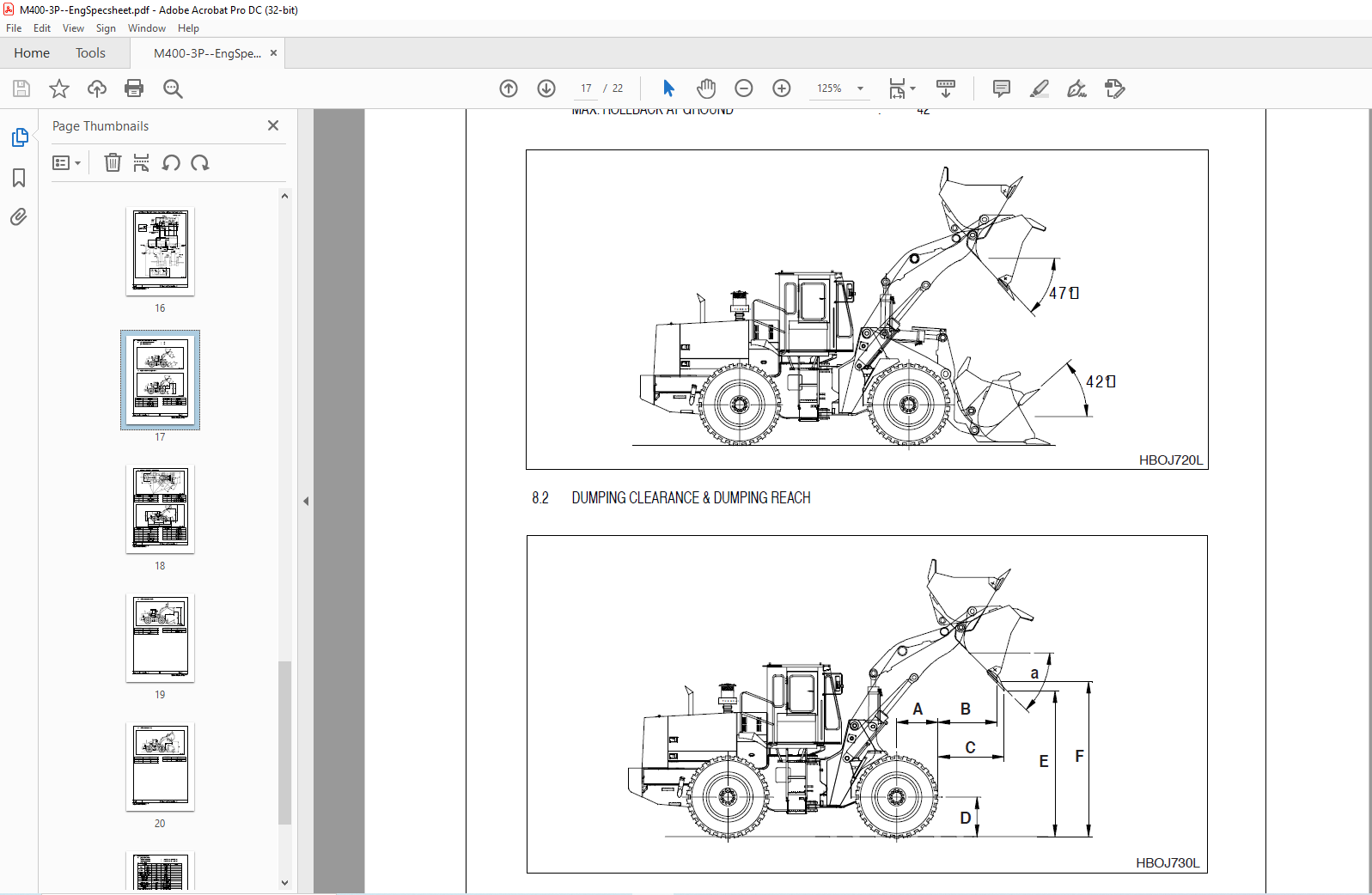 Daewoo Doosan MEGA 400-III P engine spec sheet manual – PDF DOWNLOAD ...