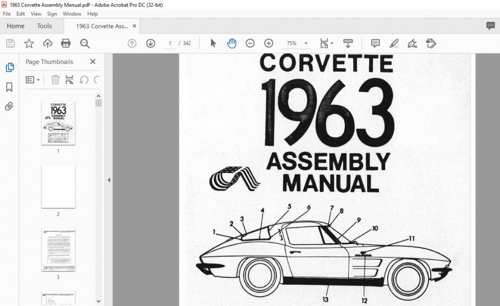 1963 CORVETTE ASSEMBLY MANUAL - HeyDownloads - Manual Downloads