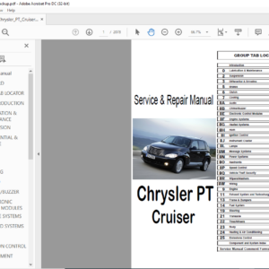 07 Pt Cruiser Service Manual