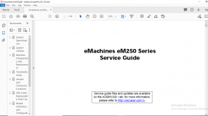 EMACHINES eM250 Series Laptop Service Guide Manual – PDF DOWNLOAD ...