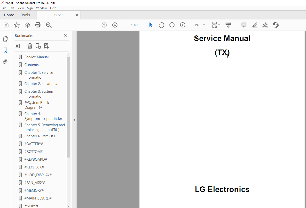 LG TX Electronics Service Manual -PDF DOWNLOAD – HeyDownloads – Manual ...
