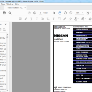 Nissan Cabstar TL0 Series Complete Service Manual - HeyDownloads ...