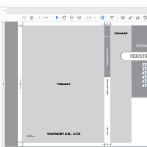 Yanmar 3TNV88C 3TNV86CT 4TNV88C 4TNV86CT 4TNV98C 4TNV98CT Industrial ...