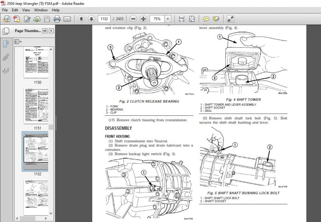 2004 Jeep Wrangler TJ Service Manual - PDF DOWNLOAD