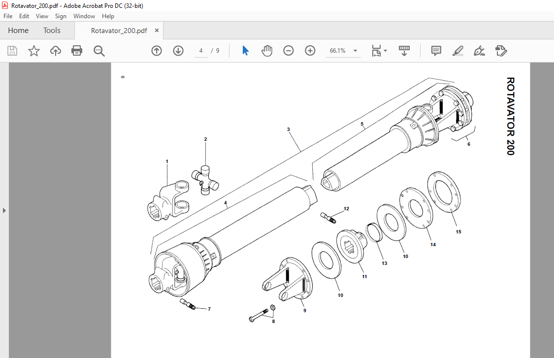 Howard Rotavator 200 Spare Parts List Manual – PDF DOWNLOAD ...