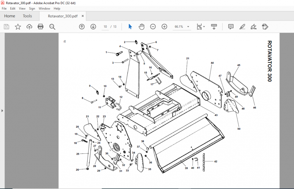 Howard Rotavator 300 Spare Parts List Manual – PDF DOWNLOAD ...