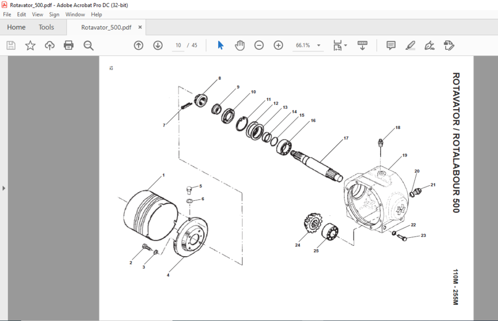 Howard Rotavator 500 Spare Parts Manual - PDF DOWNLOAD - HeyDownloads ...