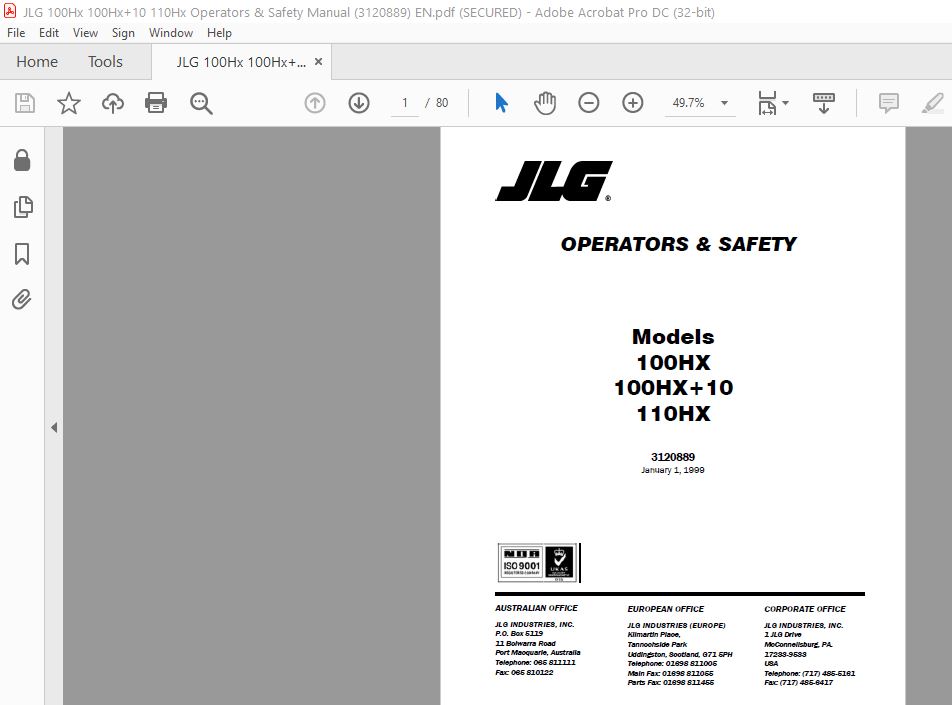 jlg Archives - HeyDownloads - Manual Downloads