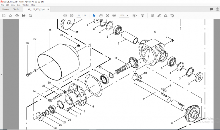 Krone KR 125 155 Spare Parts Manual -PDF DOWNLOAD