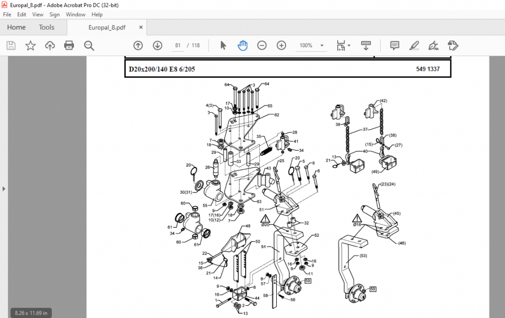 LEMKEN EurOpal 8 Parts list Manual - PDF DOWNLOAD