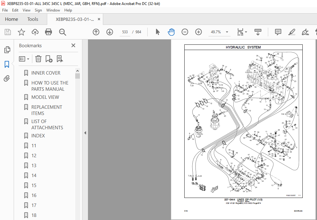 Cat 345C 345C L Track-Type Excavators (C13 Engine) Parts Manual – PDF ...