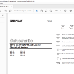 Cat 950G & 962G Wheel Loader Electrical System Schematic Manual - PDF ...