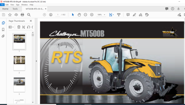 Challenger MT500B Series MT525B MT535B MT545B MT555B MT565B MT575B ...