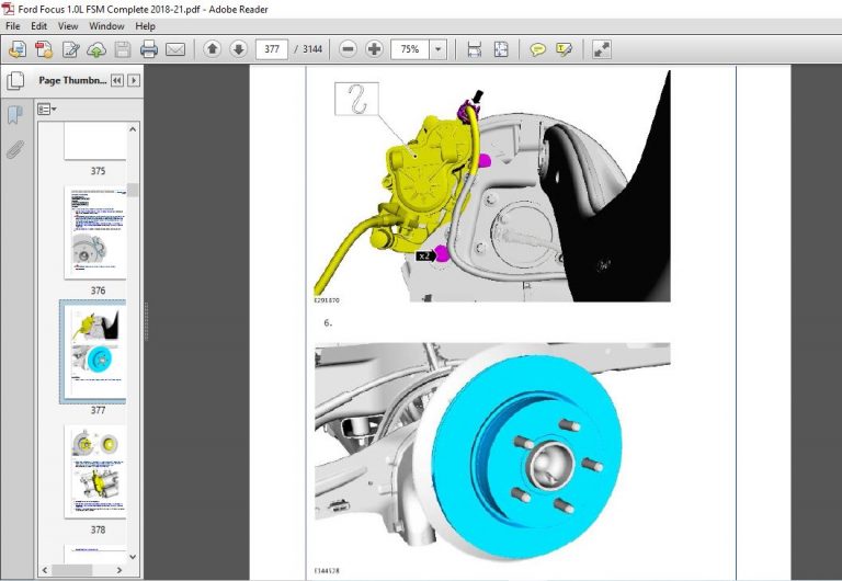 Ford Focus 1.0L Complete Service Manual – PDF DOWNLOAD – HeyDownloads ...