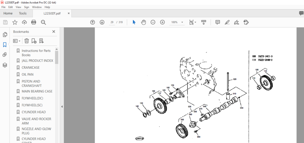 Kubota L2250DT PARTS MANUAL – PDF DOWNLOAD – HeyDownloads – Manual ...