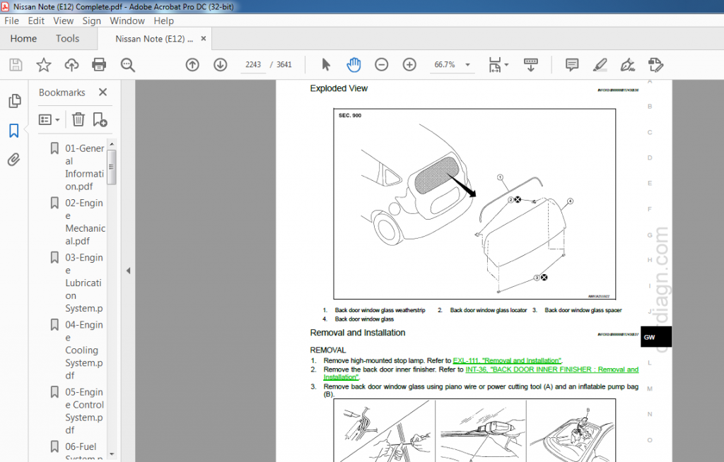 Nissan Note E12 Complete Service Manual - PDF DOWNLOAD