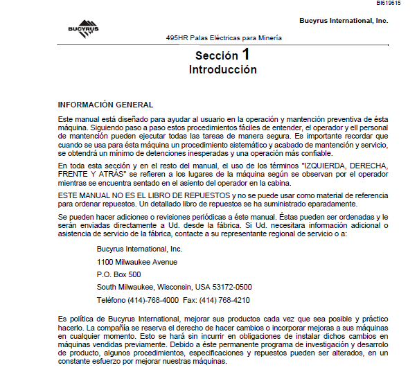 CAT 495HR Pala Minería Manual de Operación y Mantenimiento PDF ...