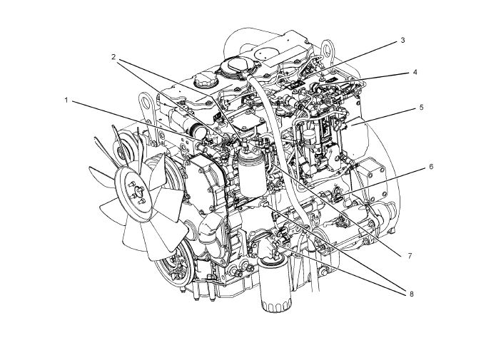 CAT Telehandler TH336C TH337 TH406 TH407 TH414 TH514 TH417 Engine ...