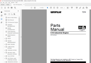 Cat C18 Industrial Engine Parts Manual – PDF DOWNLOAD – HeyDownloads ...
