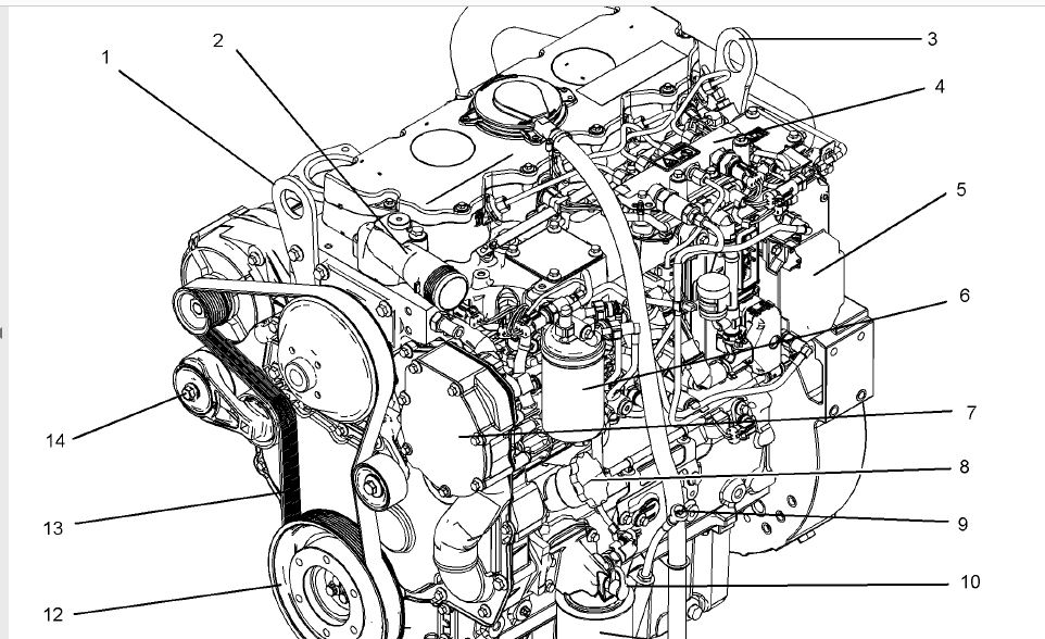 Cat C4.4 Industrial Engine Telehandler Operation & Maintenance Manual ...