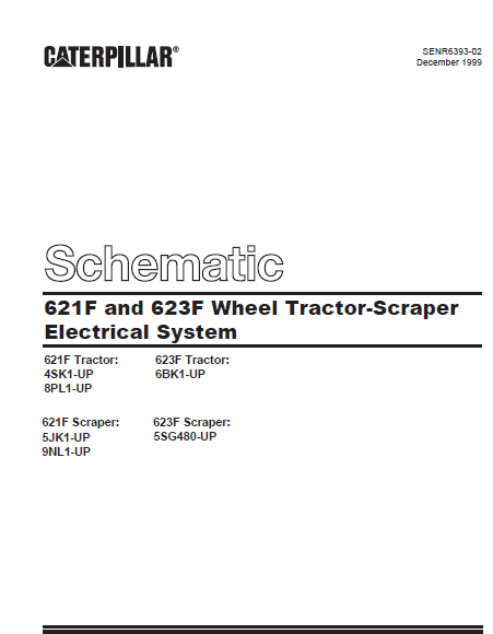 Cat Electrical 621F and 623F Wheel Tractor-Scraper Electrical System ...