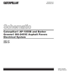 EN Caterpillar AP-1055B and Barber Greene BG-2455C Asphalt Paver ...
