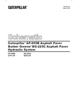 EN Caterpillar AP-650B Barber Greene BG-225C Asphalt Paver Hydraulic ...