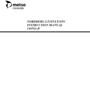Metso Nordberg LT105 LT105S Instruction Manual - HeyDownloads - Manual ...