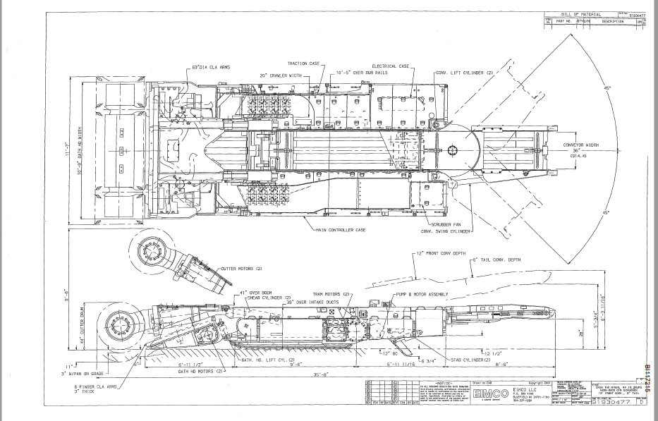 CAT Continuous Haulage Dash-2Miner PARTS Catalog Manual - PDF DOWNLOAD