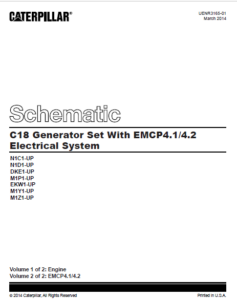 EN CAT Engine - Generator Set C18 With EMCP4.1 4.2 Electrical System ...