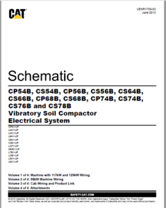 EN CAT Paving Compactor CP54B CS78B Vibratory Soil Electric Schematic ...