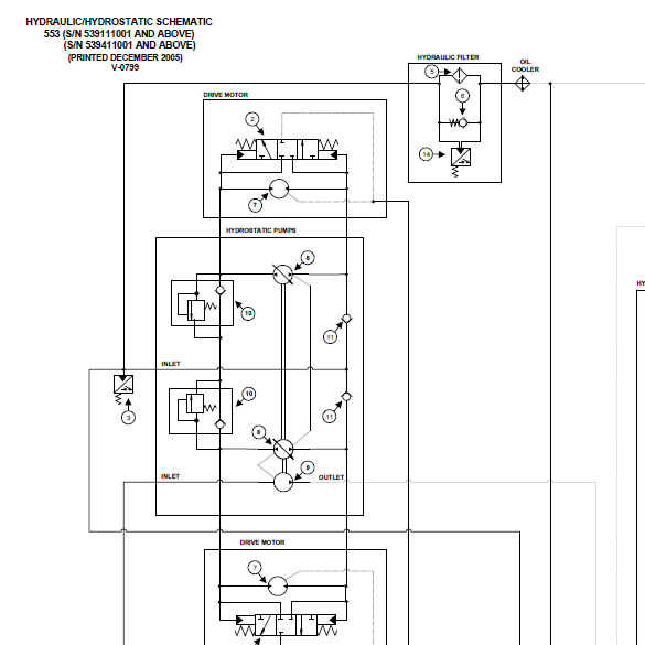 Bobcat 553 Wiring Electrical Schematic + Hydraulic/Hydrostatic Schematic Manual - PDF DOWNLOAD ...