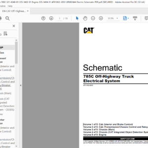EN Cat Off-Highway 785C Off Highway Truck Electrical System Schematic ...