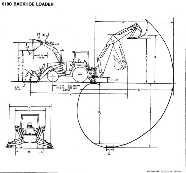 John Deere Backhoe Loaders 610B 610C Repair Manual (Mar-89)- PDF ...