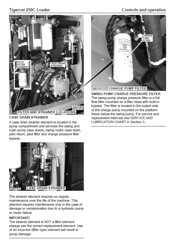 Tigercat 250C LOADER OPERATOR’S MANUAL SN 2502001 – 2502100 – PDF ...