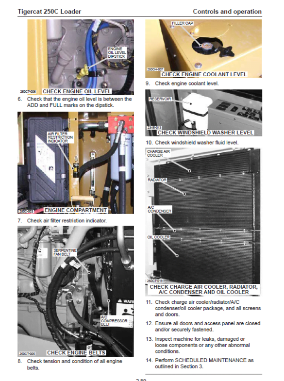 Tigercat 250C LOADER OPERATOR’S MANUAL SN 2502001 – 2502100 – PDF ...