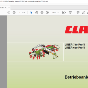 CLASS LINER 780 Profil LINER 680 Profil Betriebsanleitung - PDF ...