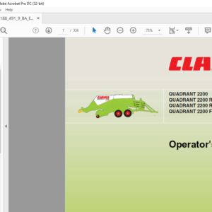 CLAAS QUADRANT 2200 QUADRANT 2200 ROTO CUT QUADRANT 2200 ROTO CUT HD ...